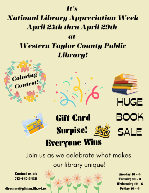 National Library Appreciation Week April 24th – April 29th | Western ...