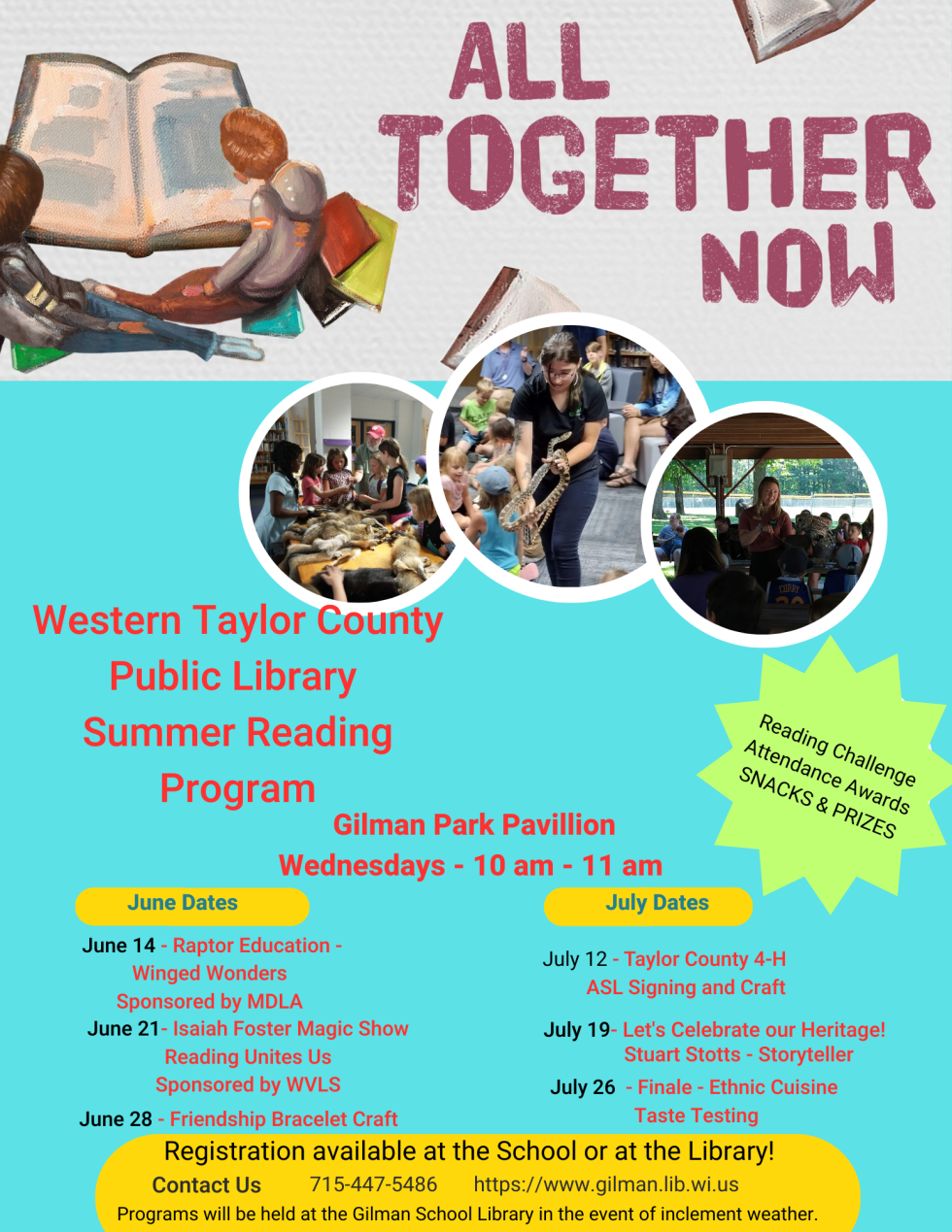 2023 Summer Reading Program | Western Taylor County Public Library
